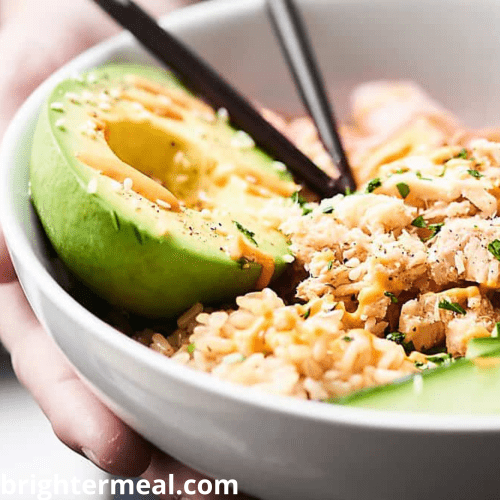 Spicy Canned Salmon Rice Bowl Recipe