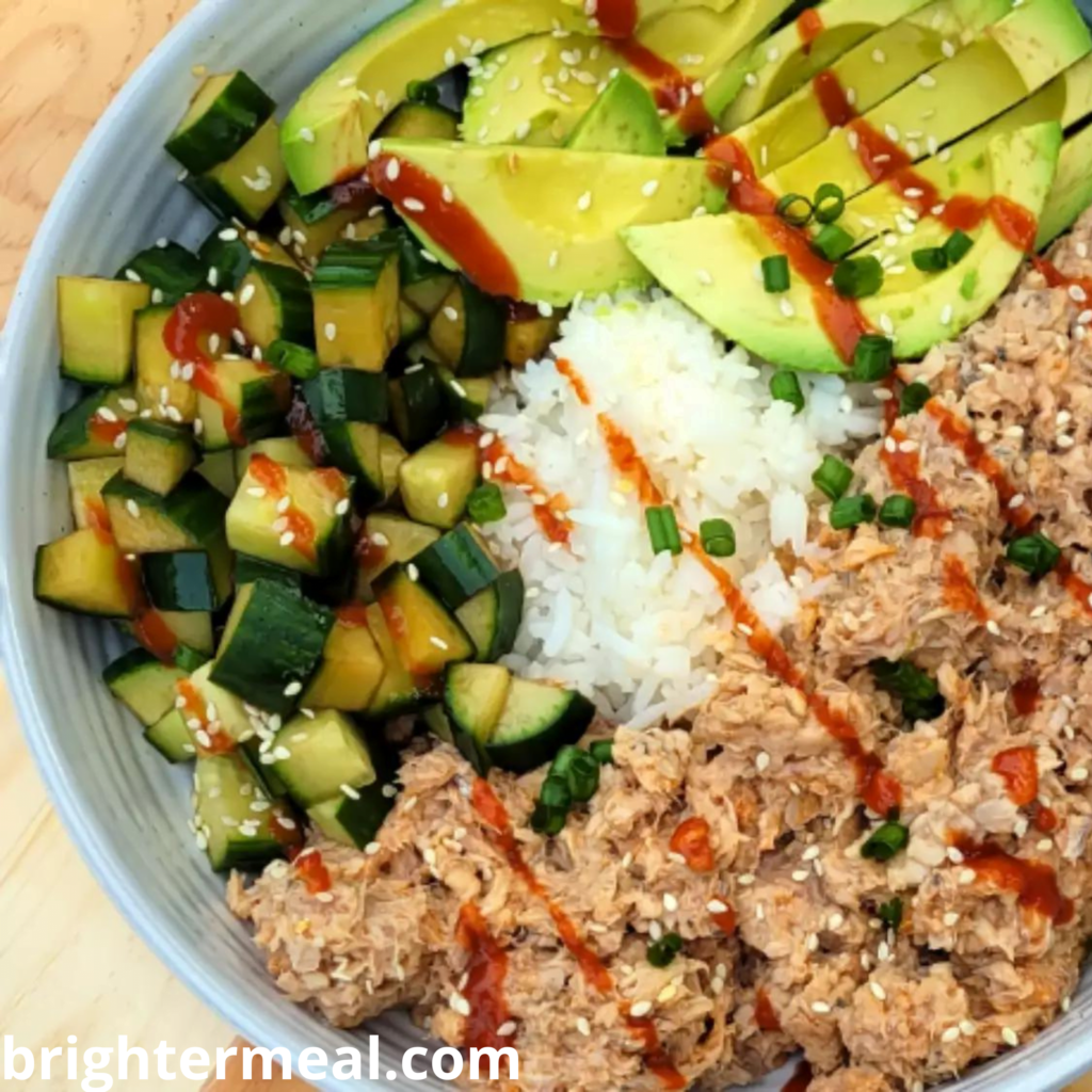 Spicy Canned Salmon Rice Bowl Recipe