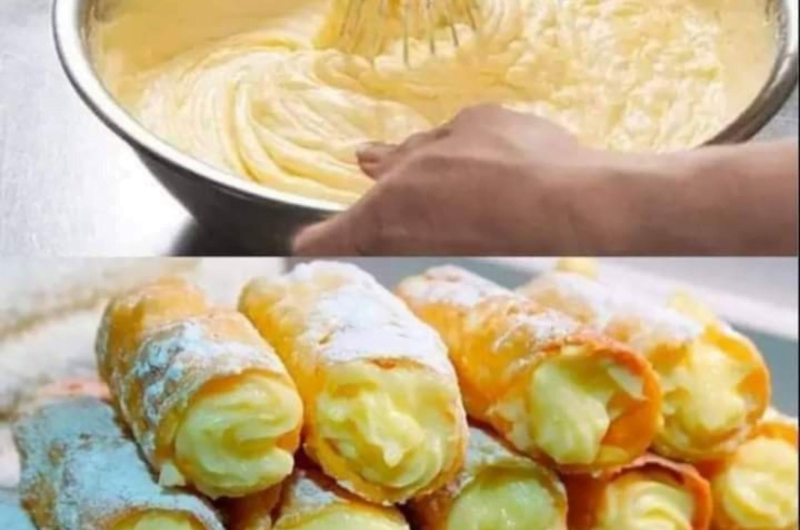 Vanilla Cream Rolls Recipe